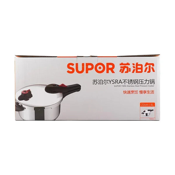 Supor high-pressure cooker YSX22, Stainless Pot, traditional style, 4L – YOURISHOP.COM